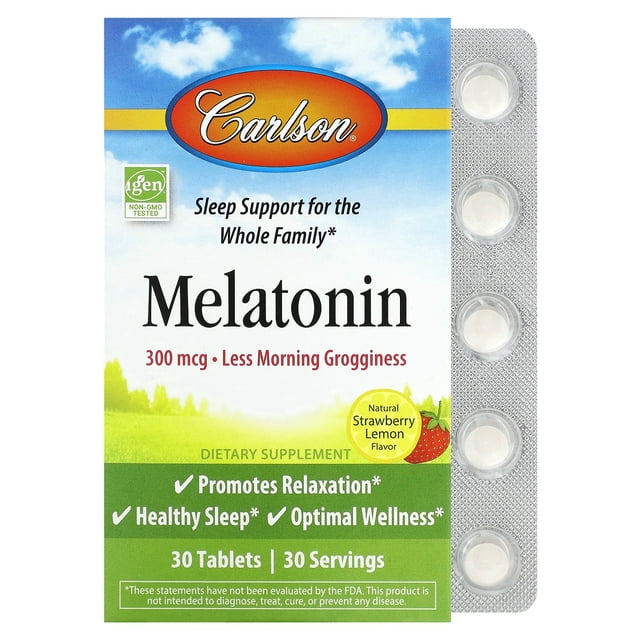Carlson Laboratories Melatonin 30 Tablet - Walmart Business Supplies