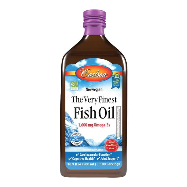 Carlson Laboratories The Very Finest Fish Oil-1,600mg Omega-3s-Mixed ...