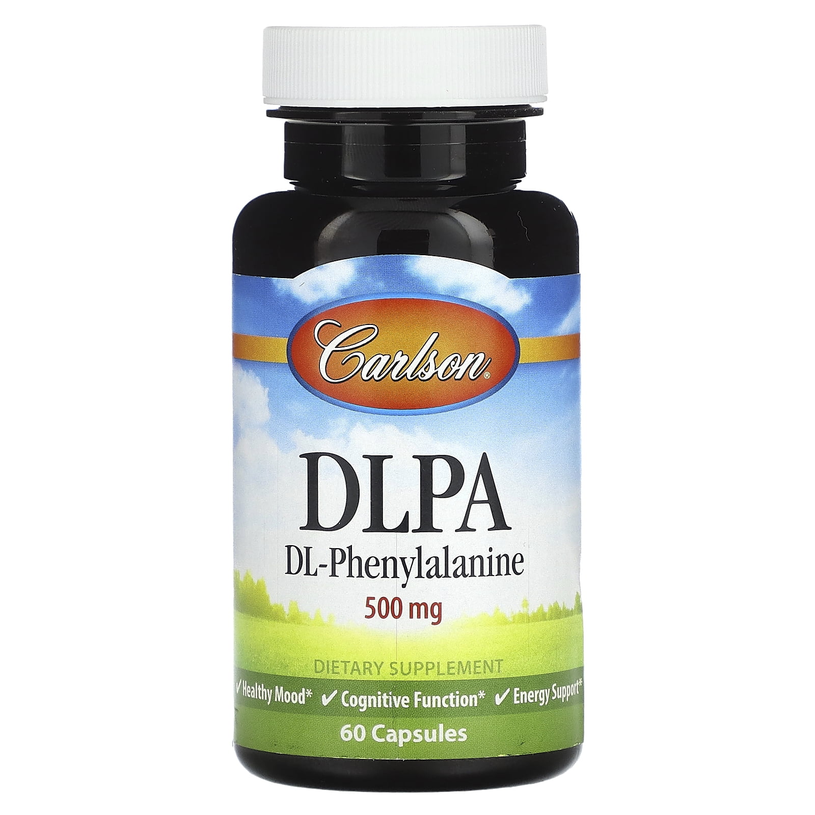 Carlson Labs - DLPA DL-Phenylalanine 500 mg. - 60 Capsules - Walmart.com