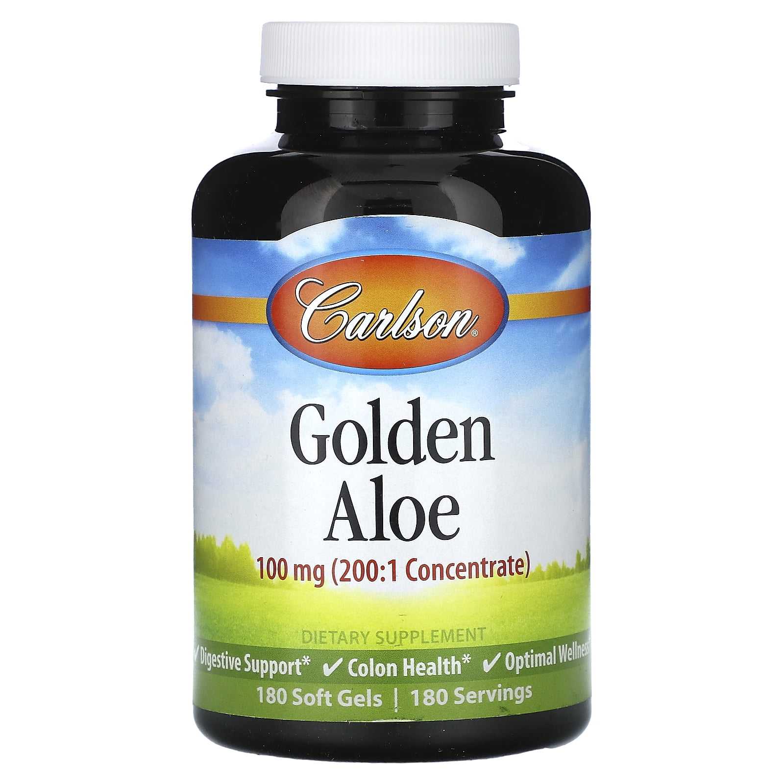 Carlson Labs - Golden Aloe (Aloe Vera Gel Concentrate) - 180 Softgels ...