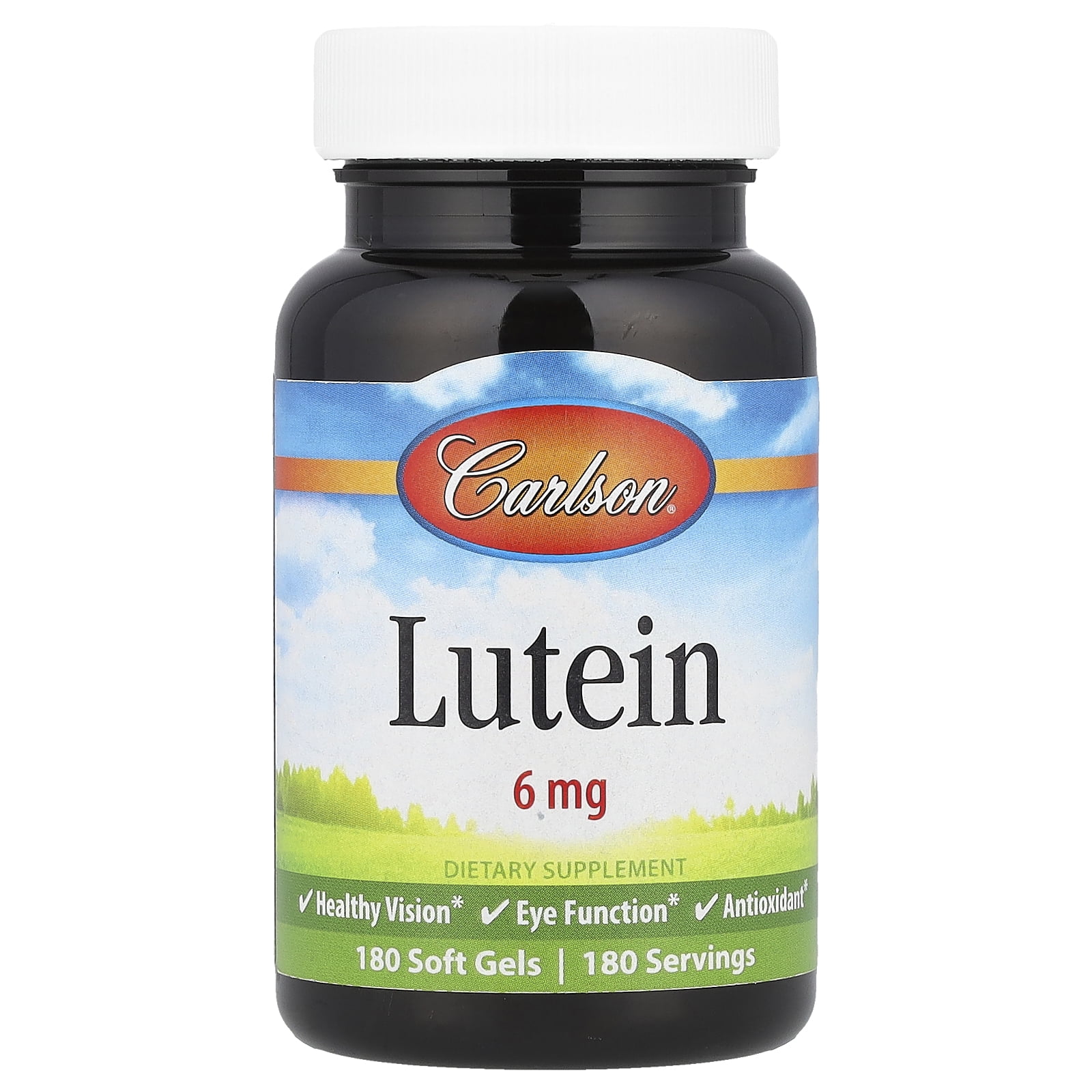 Carlson Lutein 6 mg Softgels for Healthy Vision and Eye Function ...