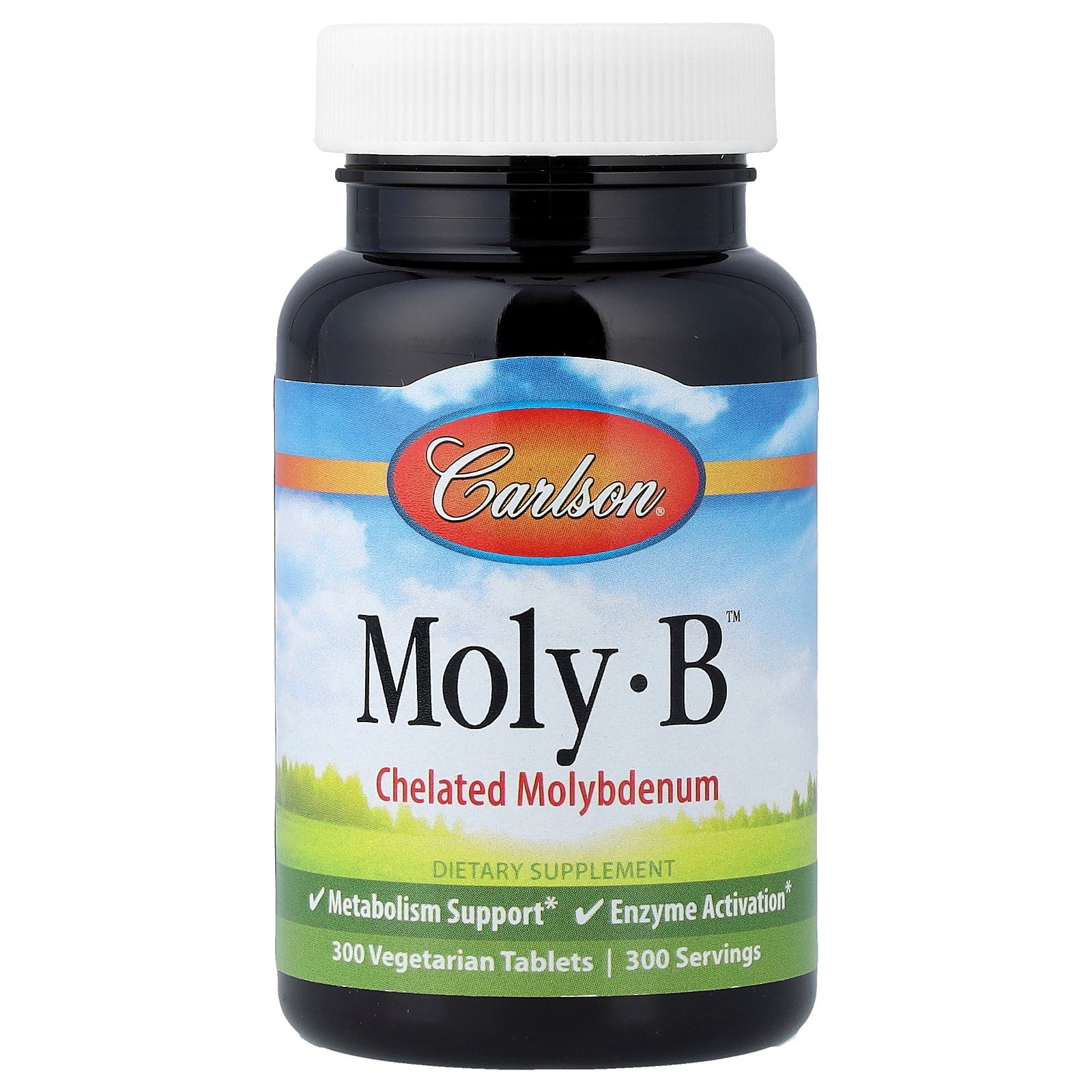 Carlson Labs - Moly-B Molybdenum 500 mcg Dietary Supplement, 300 ...