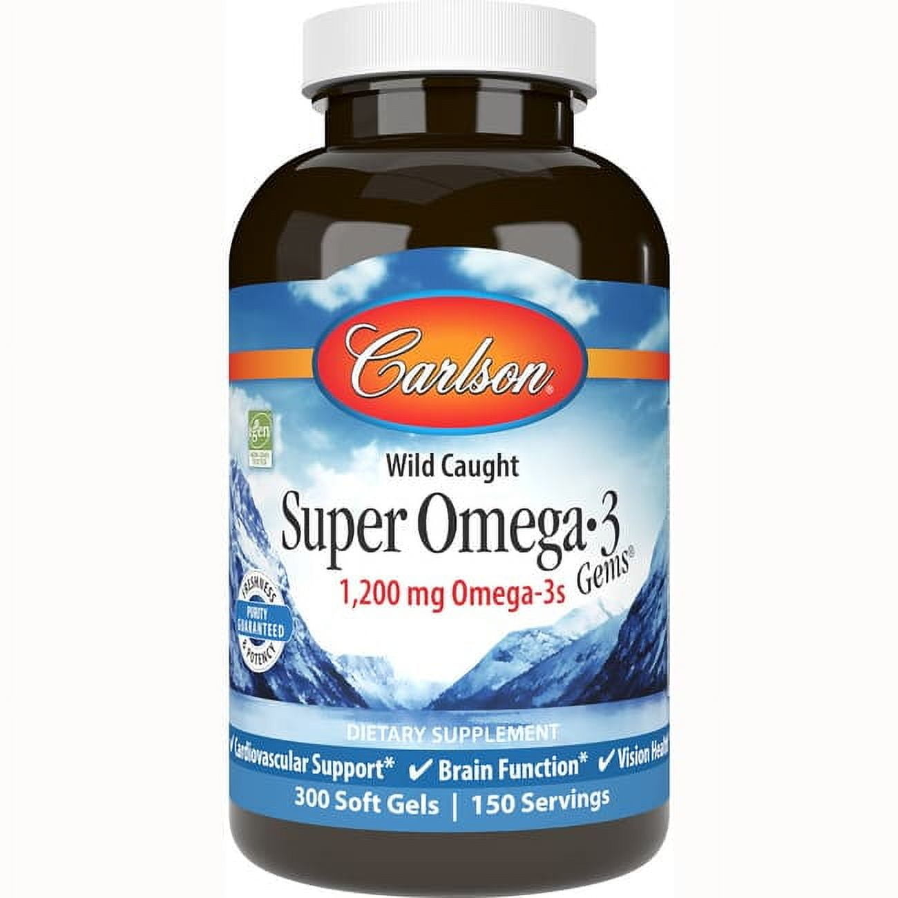 Carlson Labs - Super Omega-3 Gems, EPA Fish Oil Supplement, 1000 mg ...
