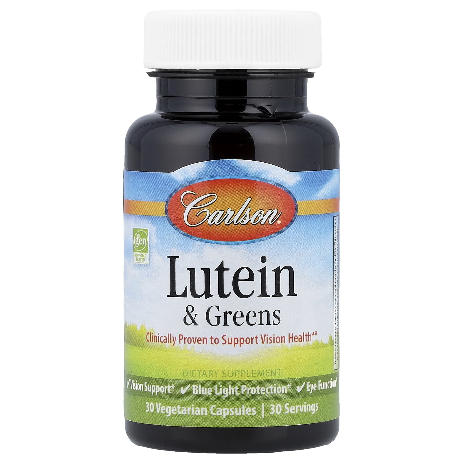 Carlson Lutein & Greens , 30 Vegetarian Capsules - Walmart.com