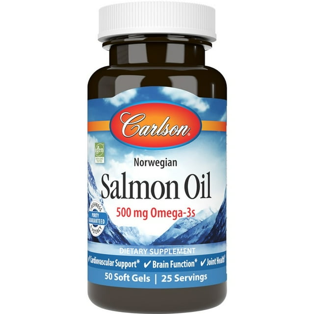 Carlson Norwegian Salmon Oil, 50ct - Walmart.com