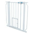 Carlson Pet Products Extra Wide Expandable Gate with Small Pet Door ...