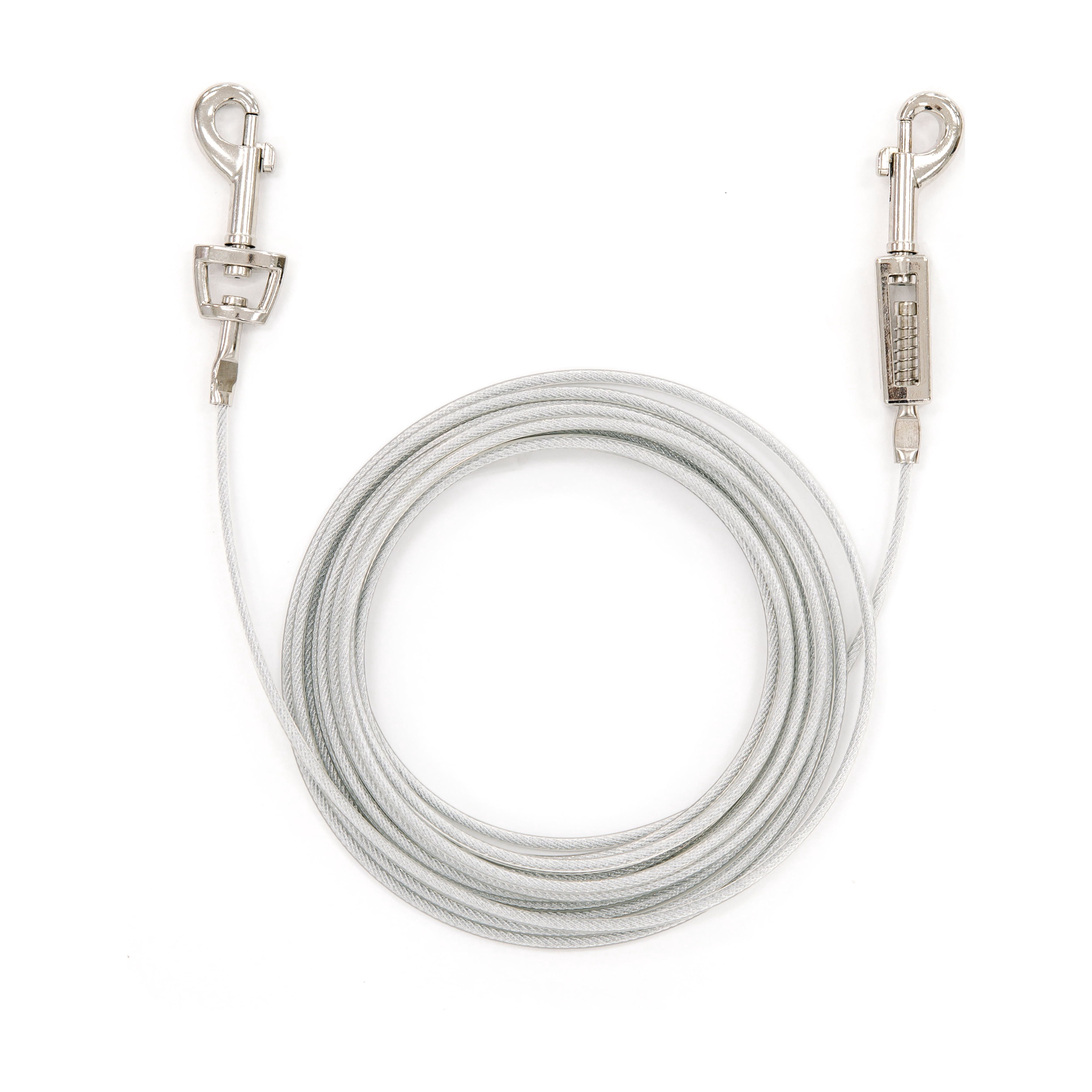 Carlson Pet Products Medium Dog Tie-Out Cable, 20 ft, for Breeds up to ...