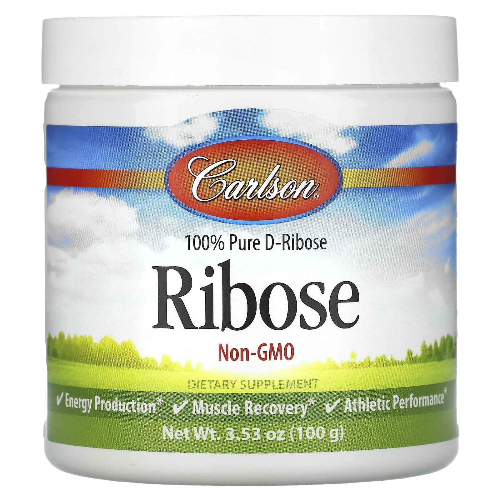 Carlson 100% Pure D-Ribose, Non-GMO Dietary Supplement for Energy ...