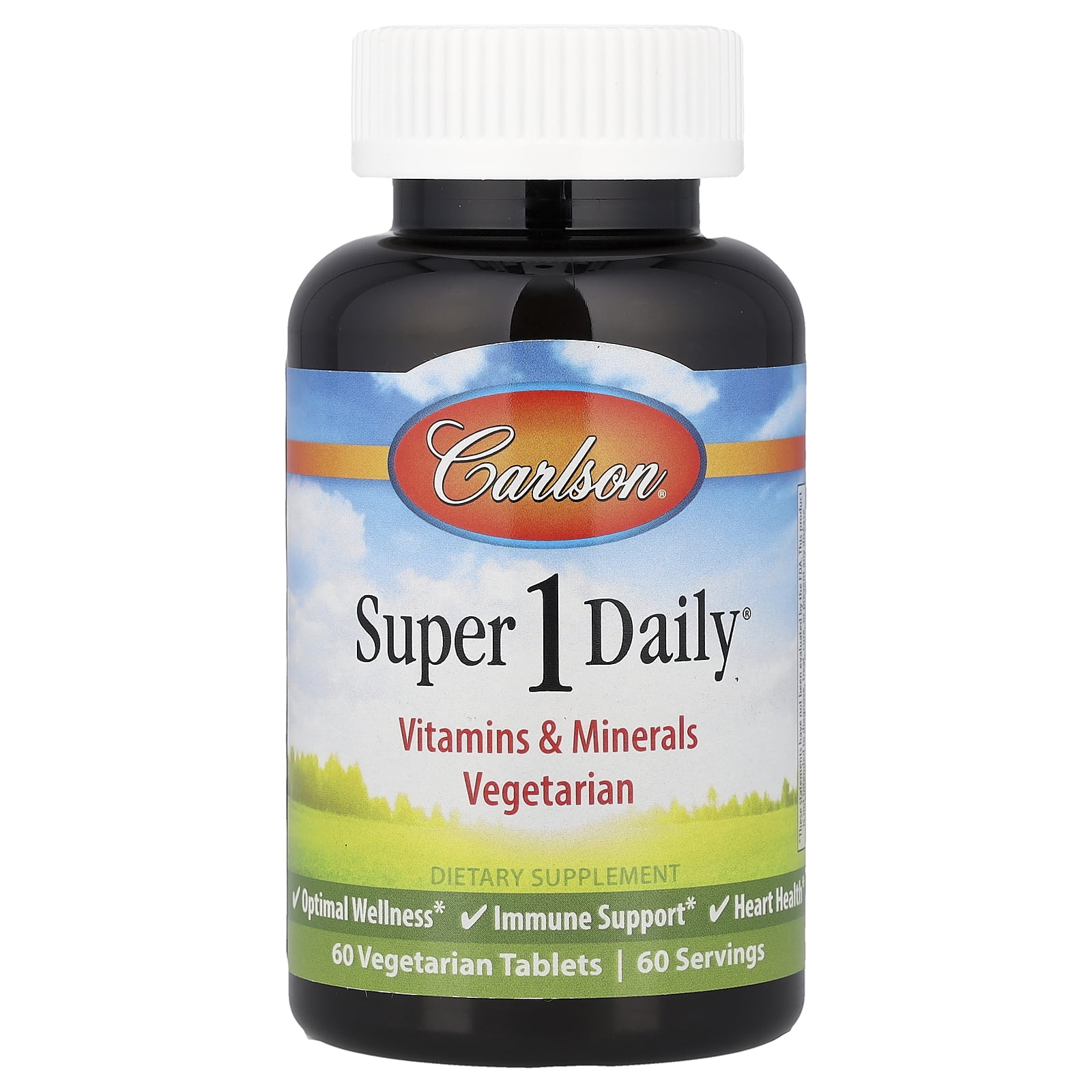 Carlson Super 1 Daily¬Æ Vegetarian Tablets, 60ct Dietary Supplement ...