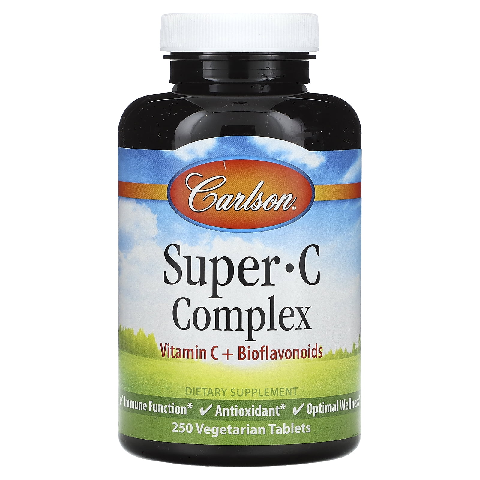 Carlson Super C Complex, 250 Vegetarian Tablets - Walmart.com