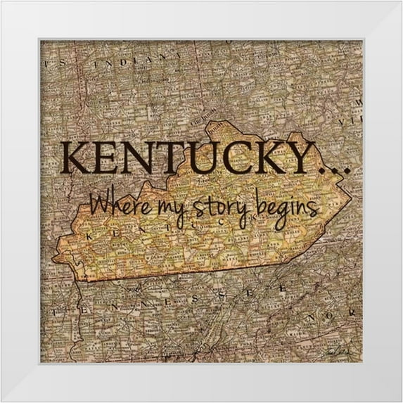 Carlson, Tina 12x12 White Modern Wood Framed Museum Art Print Titled ...