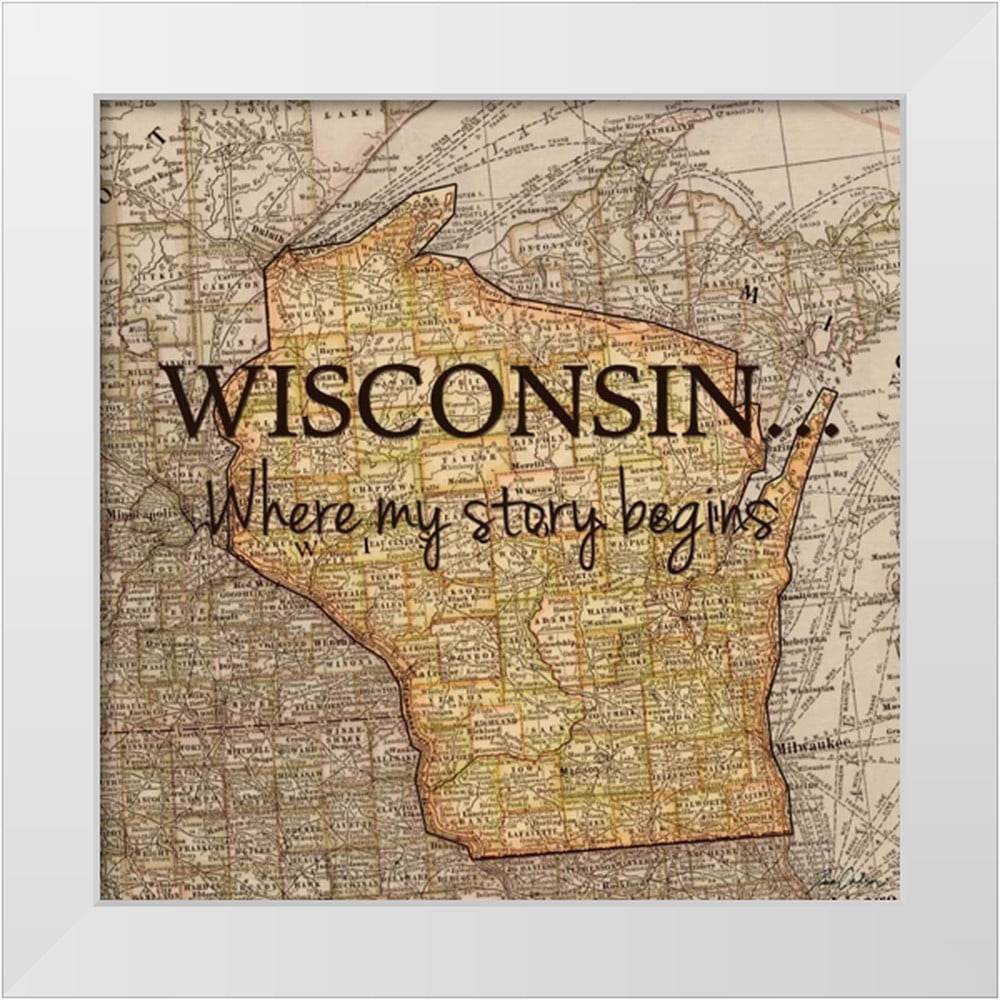 Carlson, Tina 12x12 White Modern Wood Framed Museum Art Print Titled ...