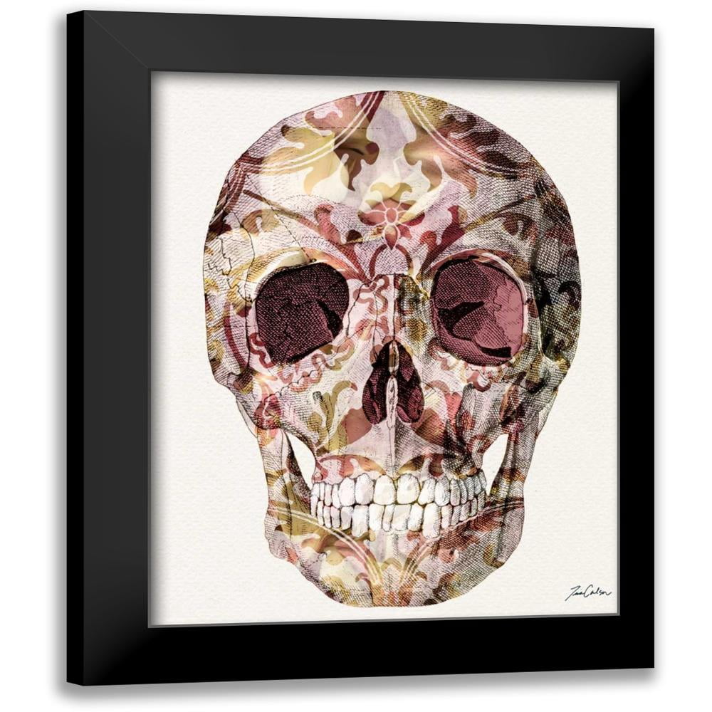 Carlson, Tina 12x14 Black Modern Framed Museum Art Print Titled - Skull ...