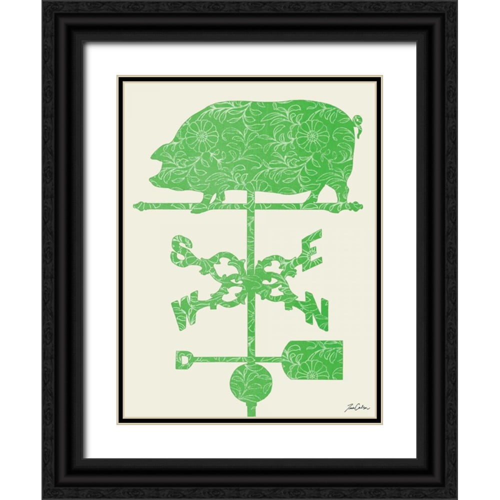 Carlson, Tina 12x14 Black Ornate Wood Framed with Double Matting Museum ...