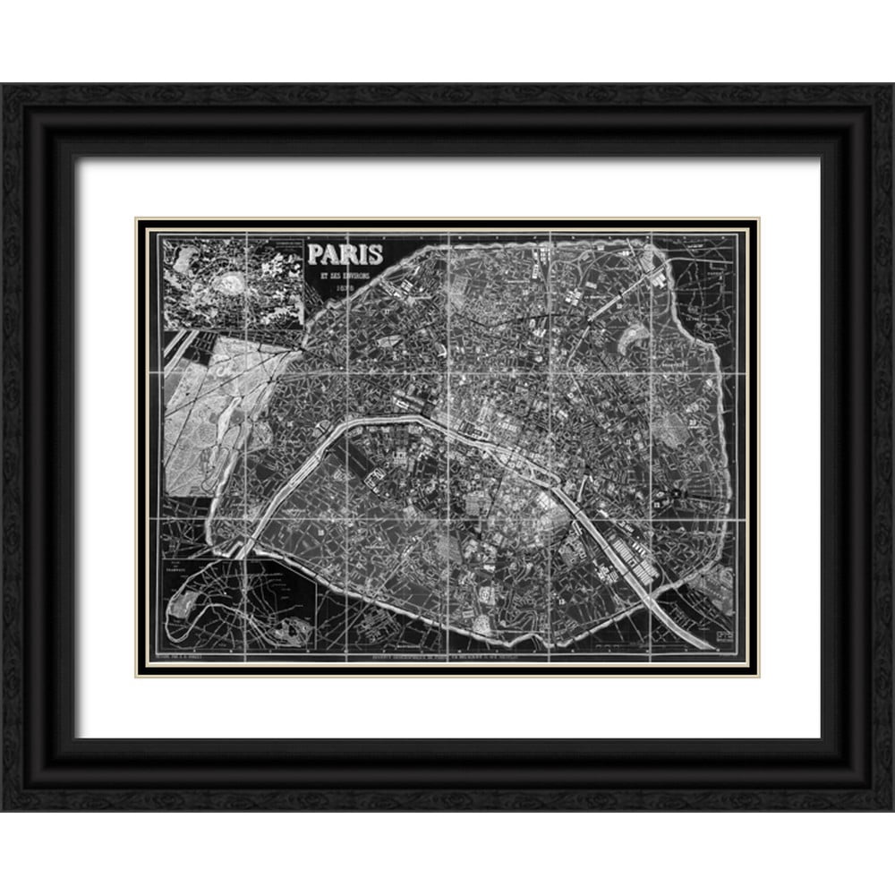 Carlson, Tina 14x11 Black Ornate Wood Framed with Double Matting Museum ...