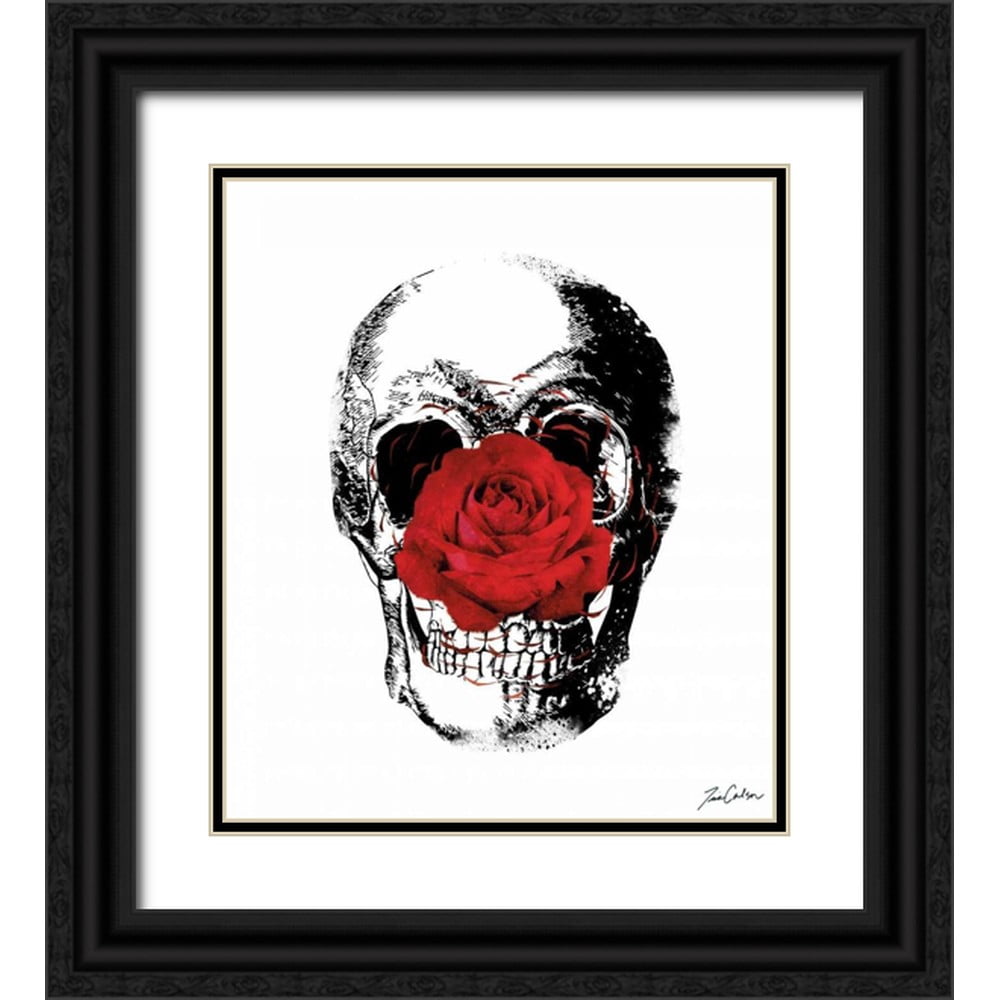 Carlson, Tina 15x17 Black Ornate Wood Framed with Double Matting Museum ...