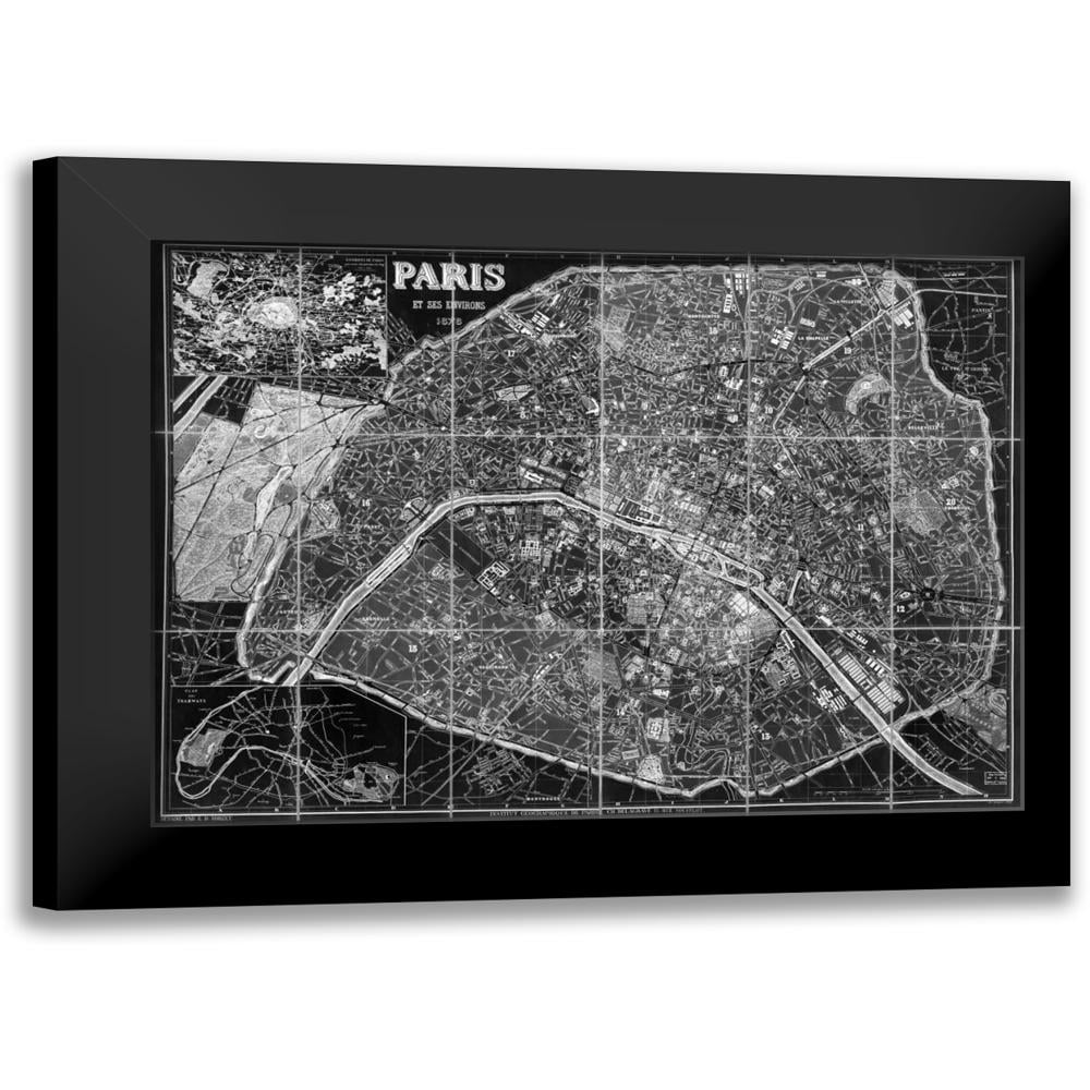 Carlson, Tina 18x14 Black Modern Framed Museum Art Print Titled - Paris ...
