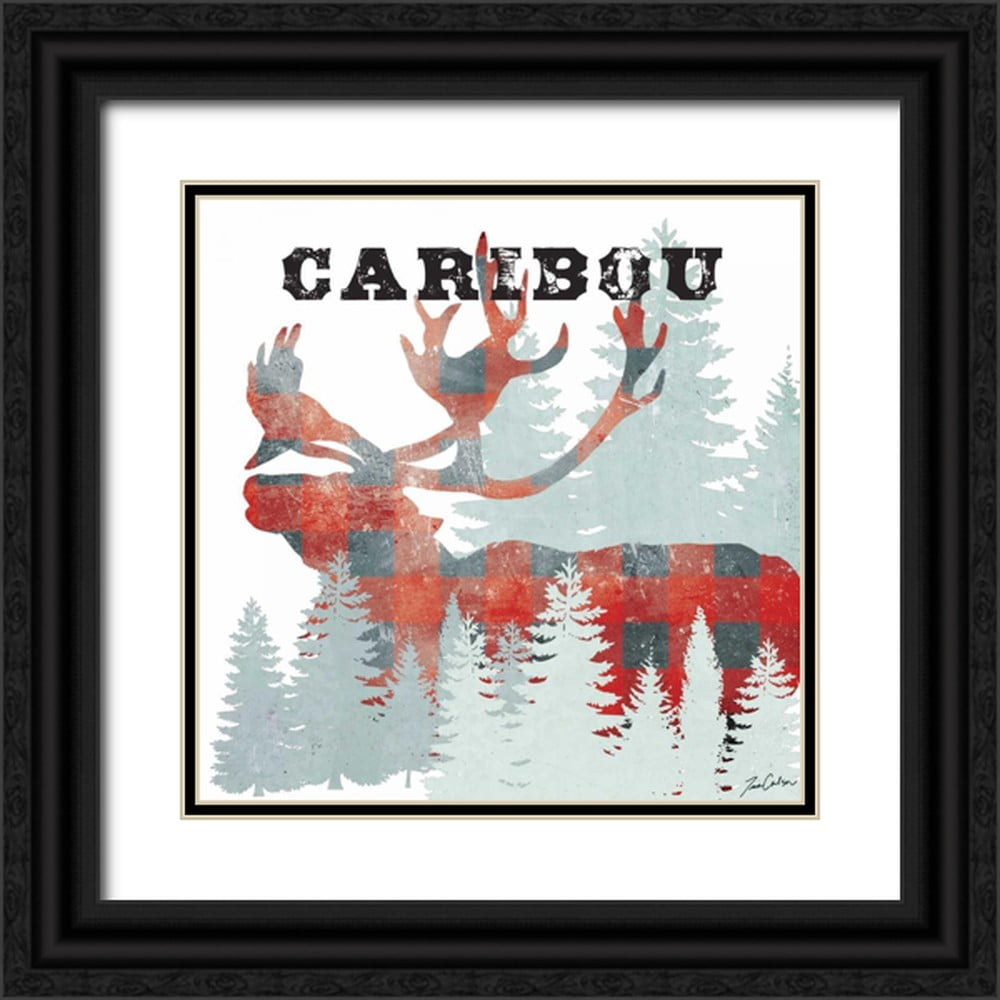 Carlson, Tina 20x20 Black Ornate Wood Framed with Double Matting Museum ...