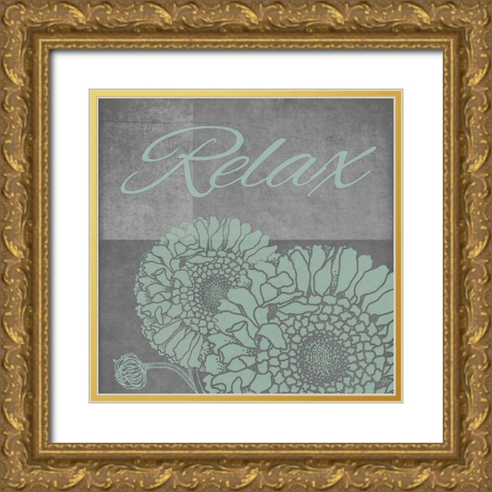 Carlson, Tina 20x20 Gold Ornate Wood Framed with Double Matting Museum ...