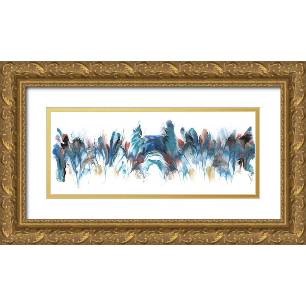 Carlson, Tina 24x12 Gold Ornate Wood Framed with Double Matting Museum ...