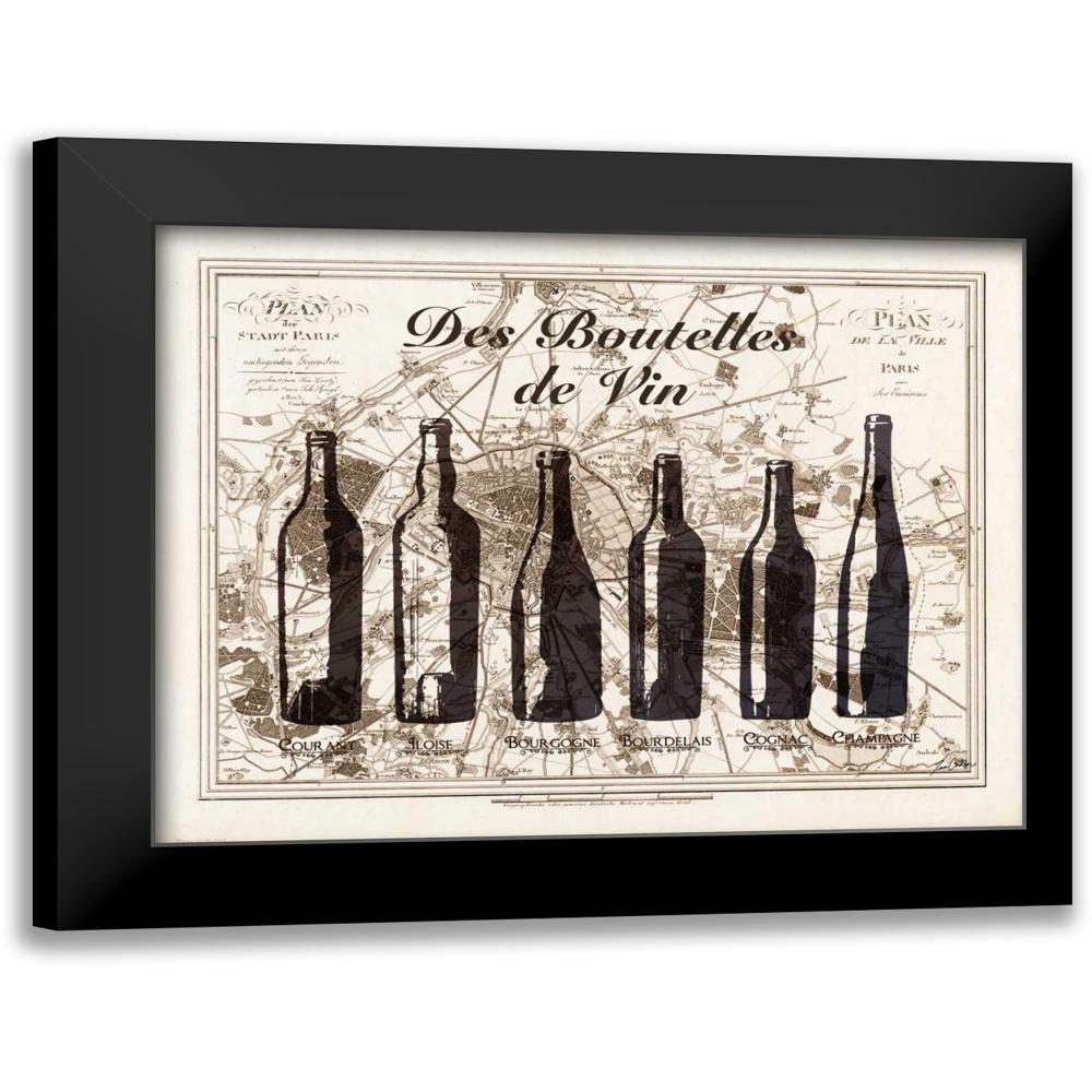 Carlson, Tina 24x19 Black Modern Framed Museum Art Print Titled - Paris ...
