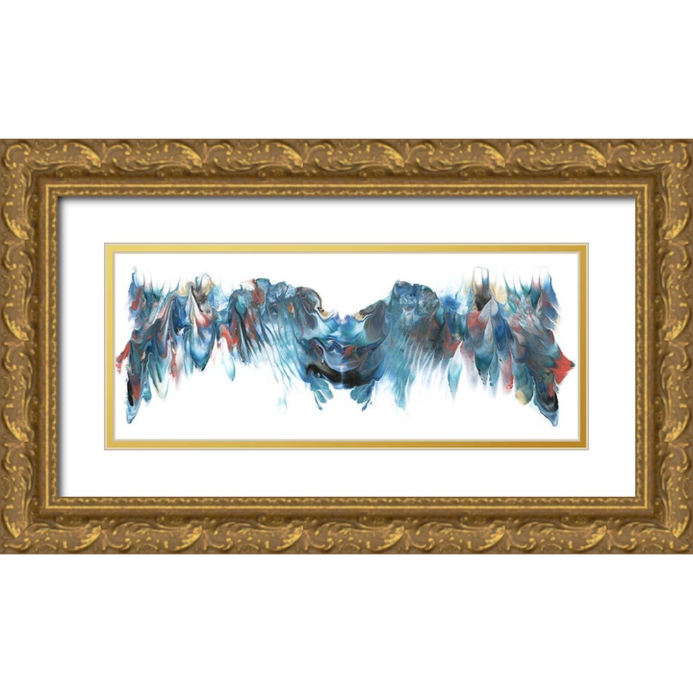 Carlson, Tina 32x15 Gold Ornate Wood Framed with Double Matting Museum ...