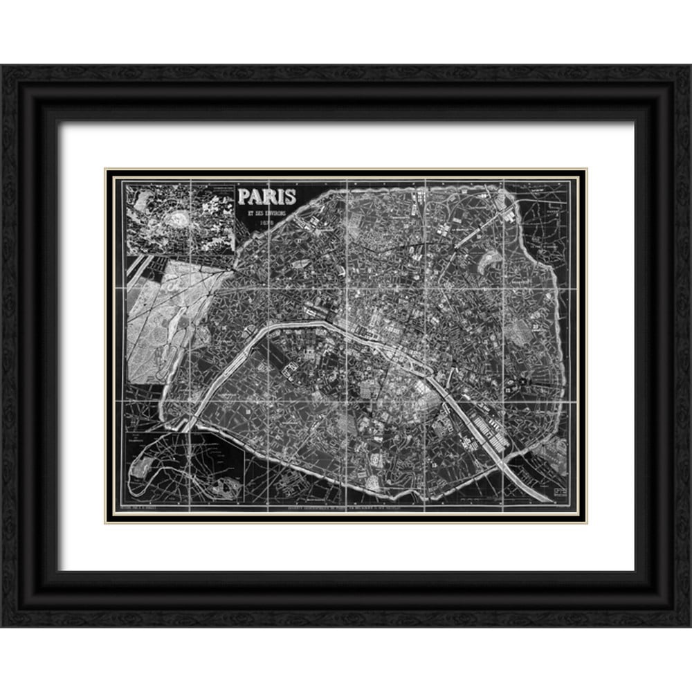 Carlson, Tina 32x24 Black Ornate Wood Framed with Double Matting Museum ...