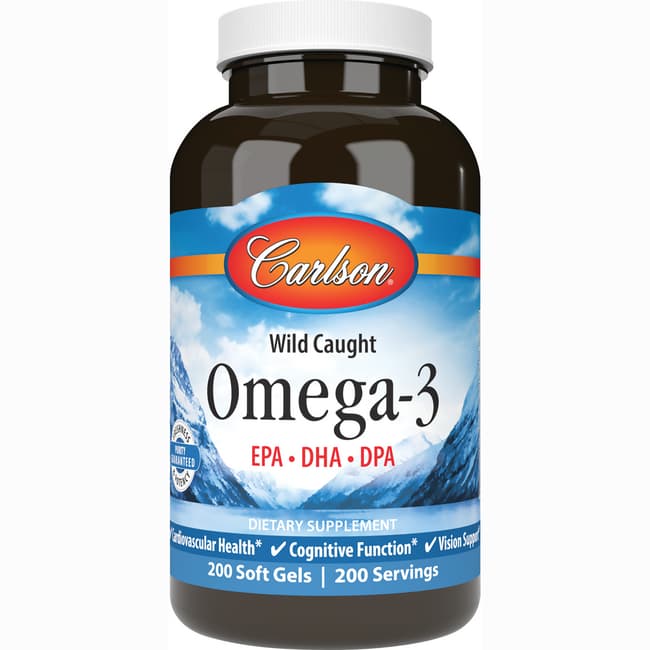 Carlson Laboratories Omega-3 200 Softgel - Walmart.com