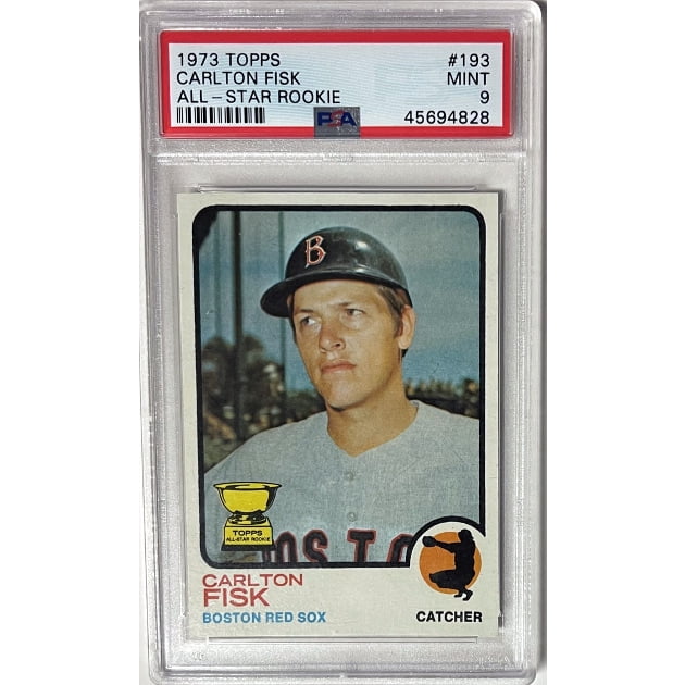 Carlton Fisk 1973 Topps All-Star Rookie Card #193- PSA Graded 9 Mint ...