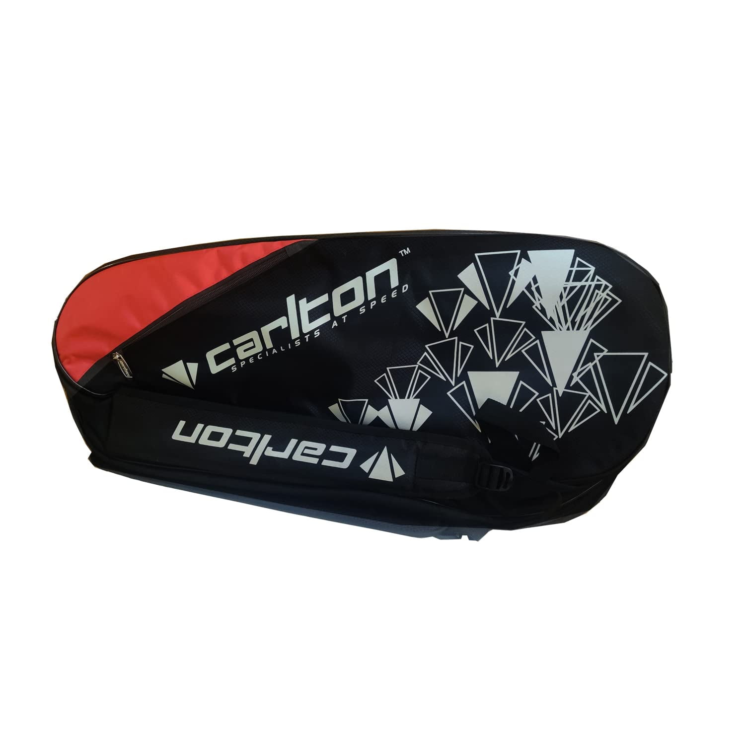 Carlton Polyester, Vapour Trail 2 Compartment Racquet Bag, Black & Red ...