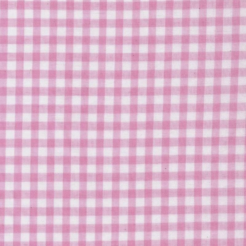 Carly Light Pink Mini Checkered Gingham Poly Cotton Fabric by The Yard ...