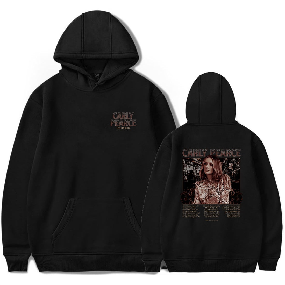 Carly Pearce "Live On Tour" Merch Unisex Casual Streetwear Long Sleeve ...