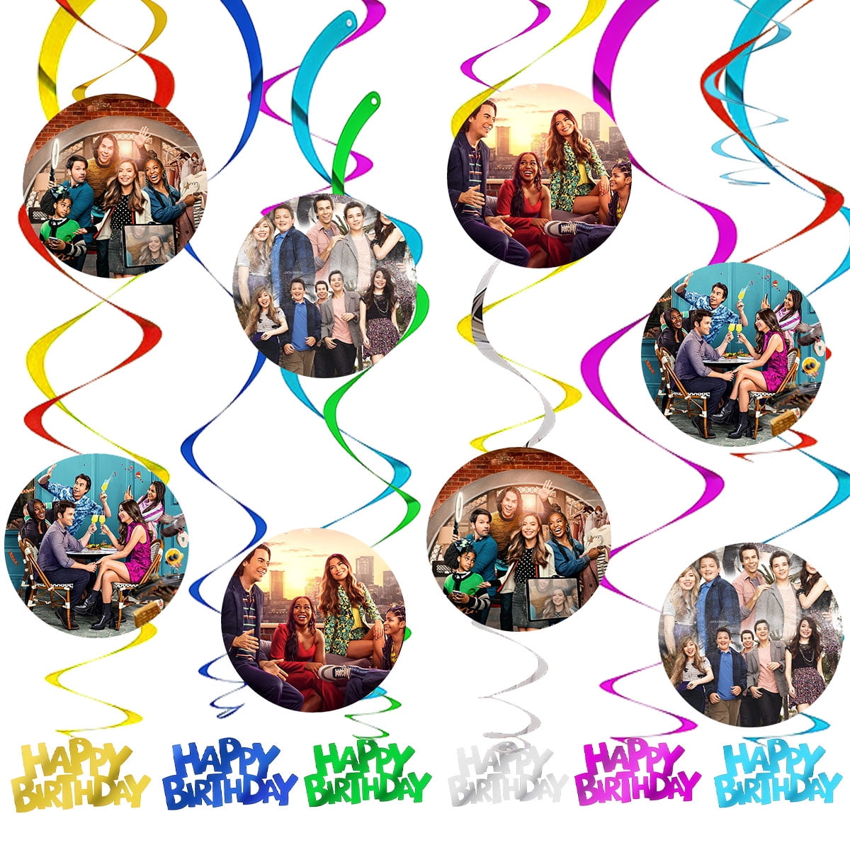 Carly Shay ICarlyly Party Decorations Hanging Swirl Sign Whirls ...
