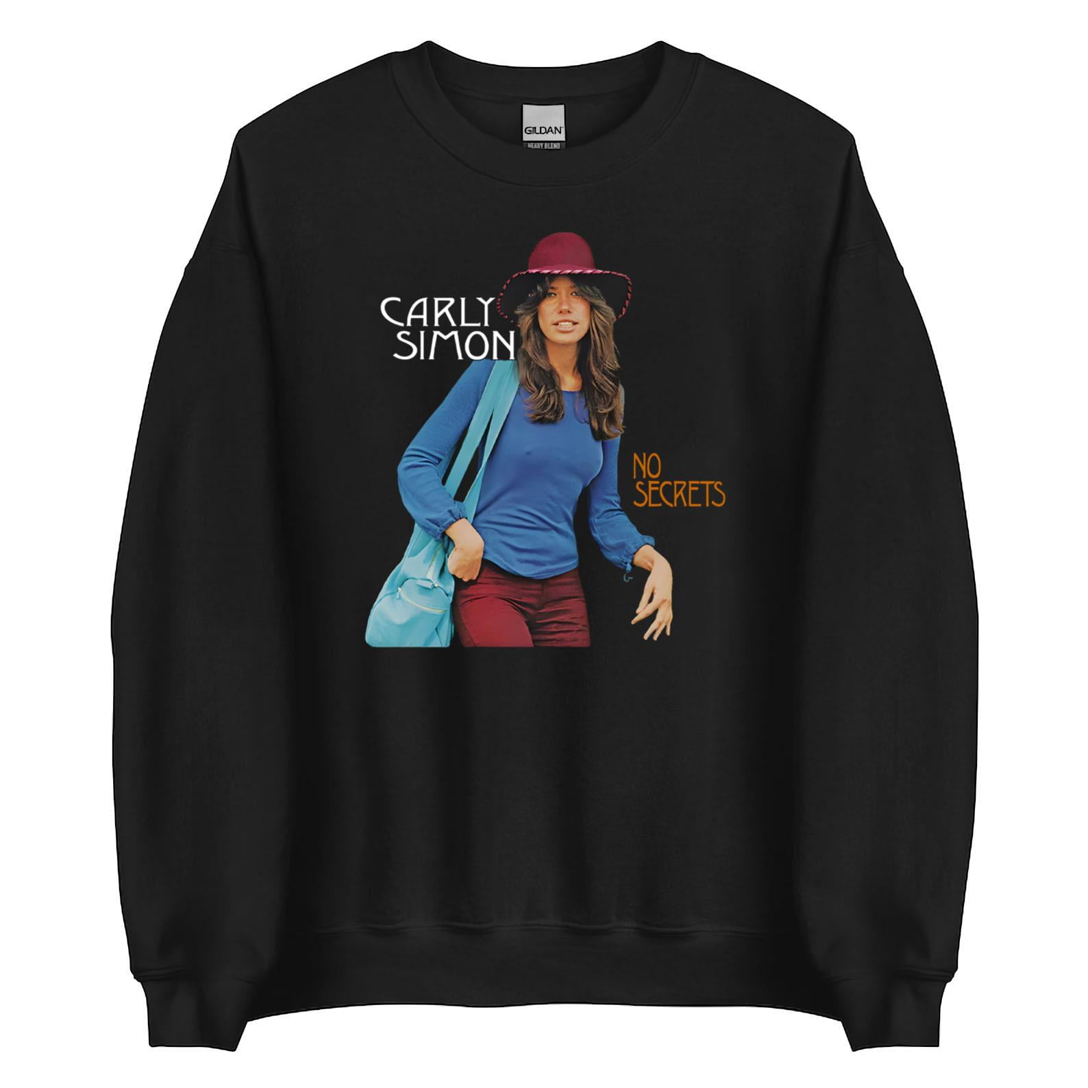 Carly Simon ALBUM no secrets T-shirt Short sleeve All sizes S-5XL black ...