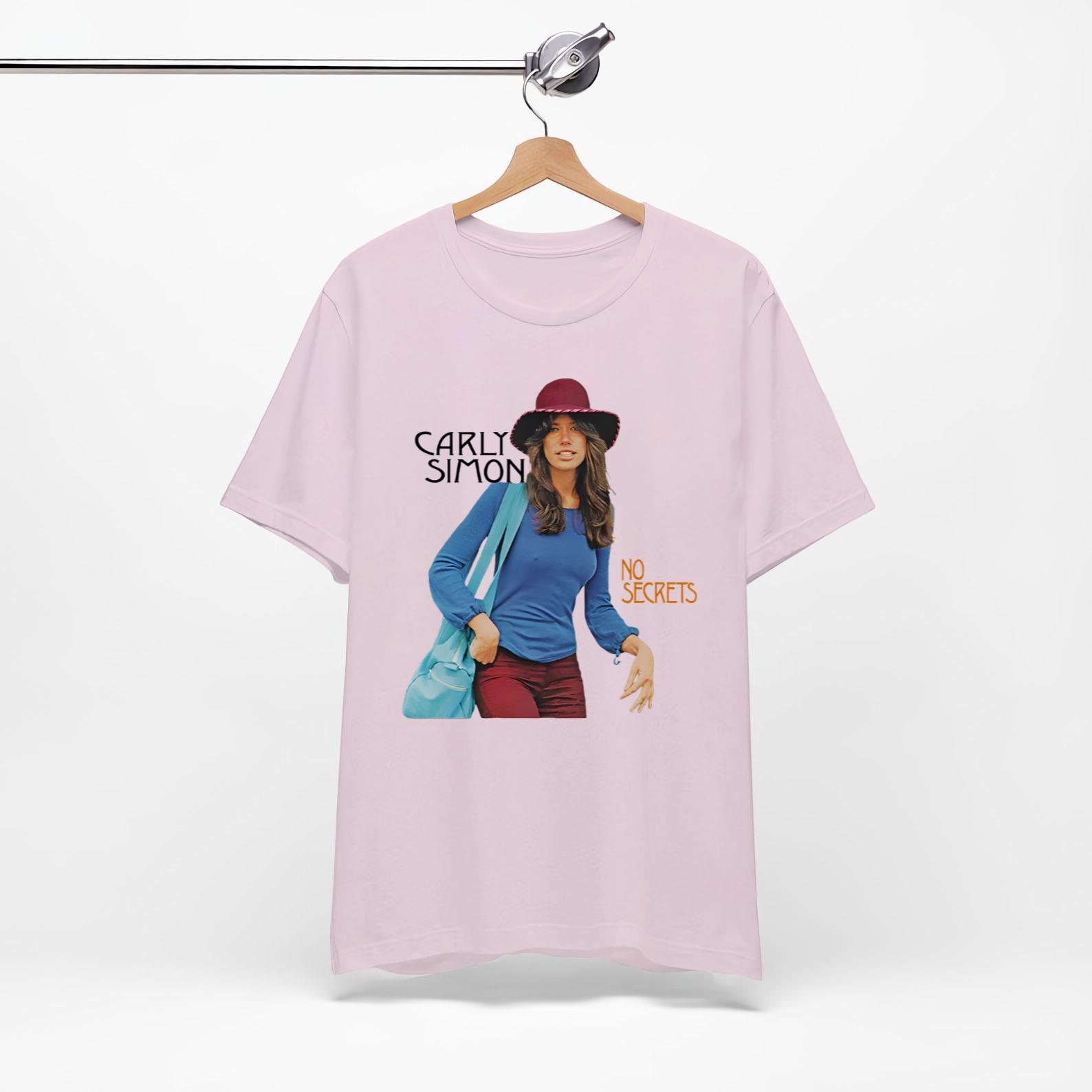 Carly Simon Album No Secrets T-Shirt Short Sleeve All Sizes S-4Xl 1F51 ...