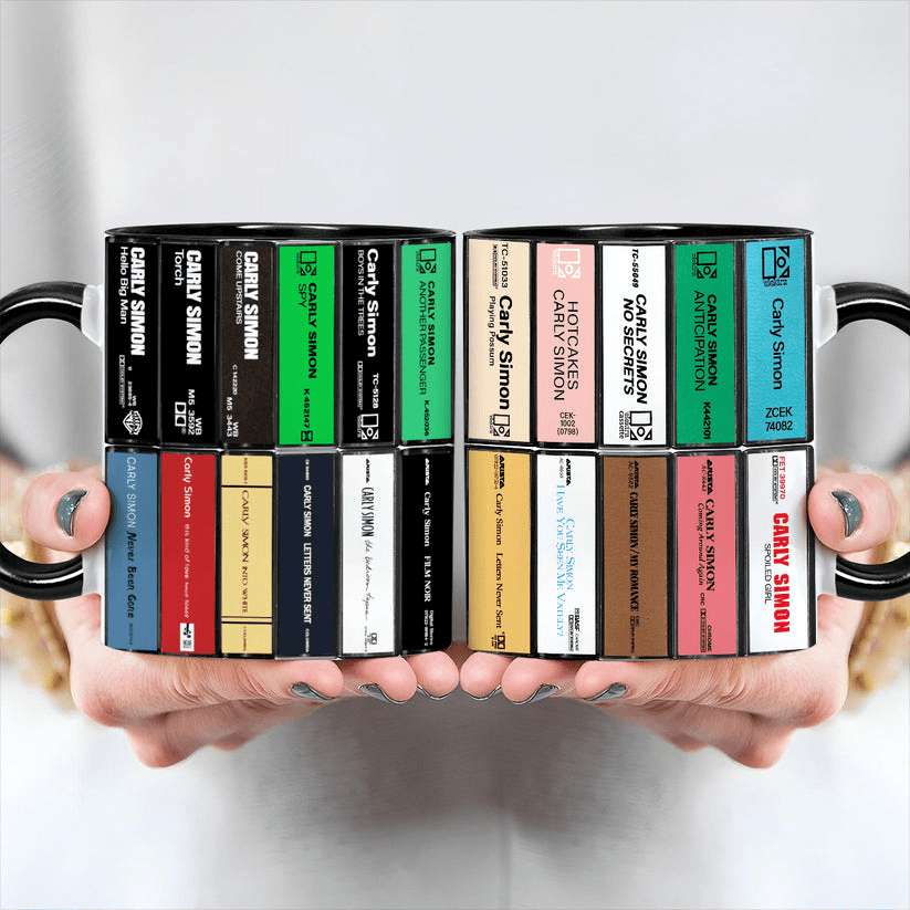 Carly Simon Albums Cassette Collection Retro Accent Edge-to-Edge ...