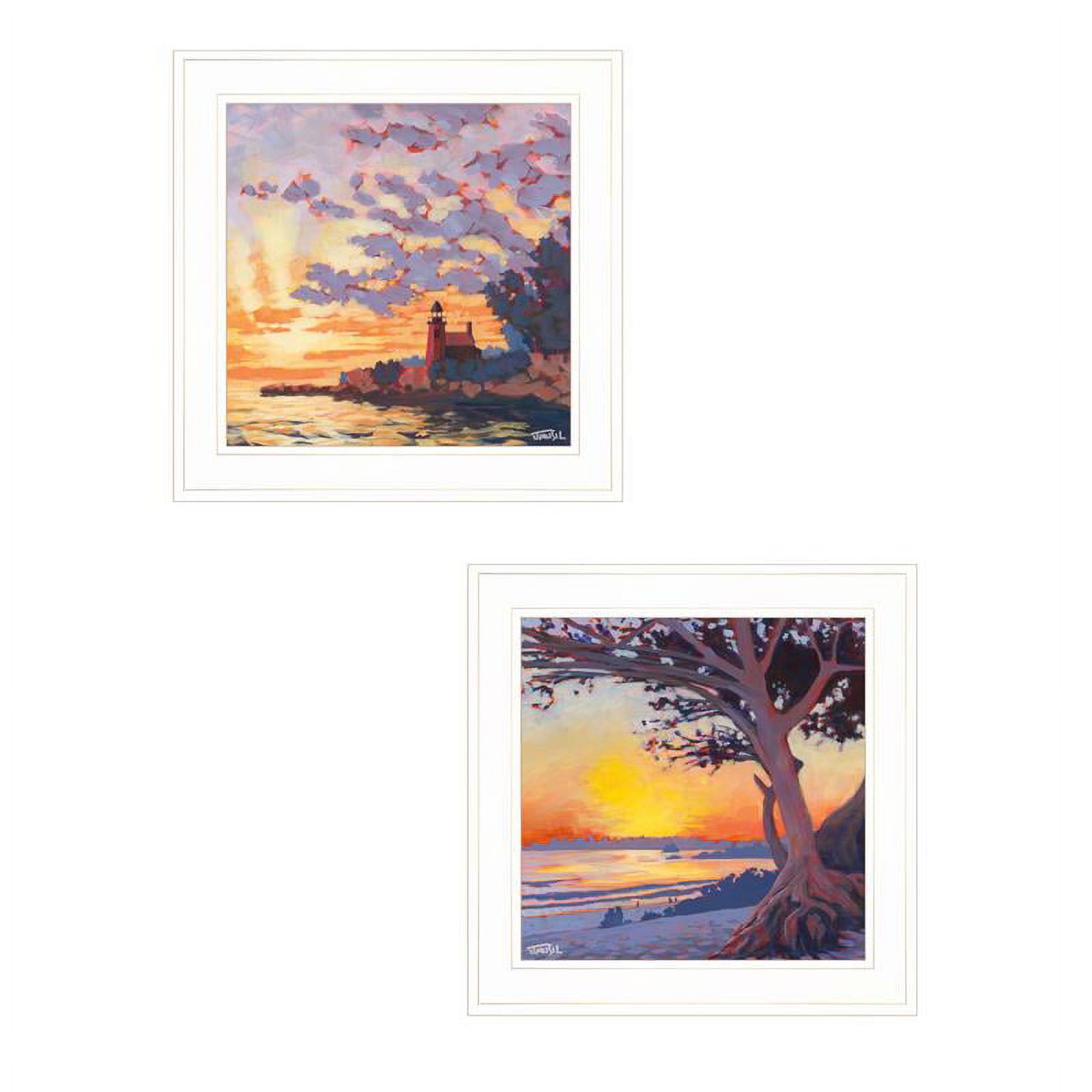 Carmel Beach & Lighthouse by Jim Musial Print Wall Art Wood Multi-Color ...