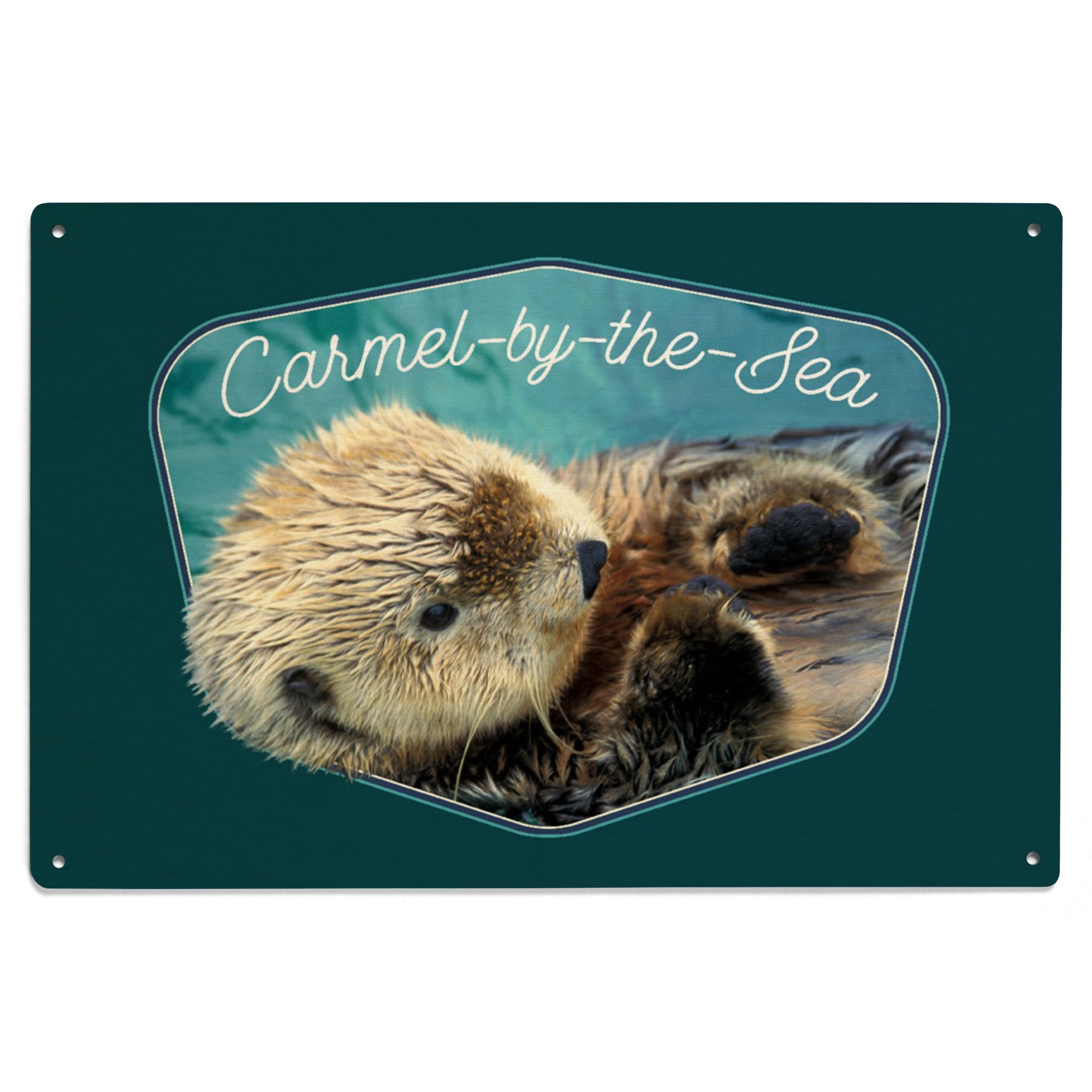 Carmel-by-the-Sea, California, Sea Otter Photograph, Contour Birch Wood ...