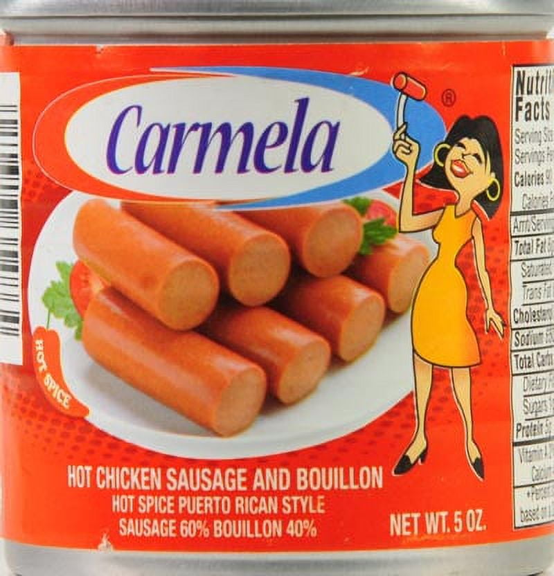 Carmela Hot Chicken Sausage and Bouillion, 5 oz Can - Walmart.com