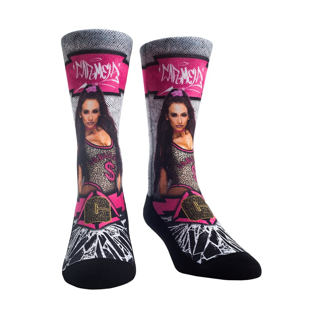 Carmella Walkout WWE Mens Print RockEm Socks - Walmart.com