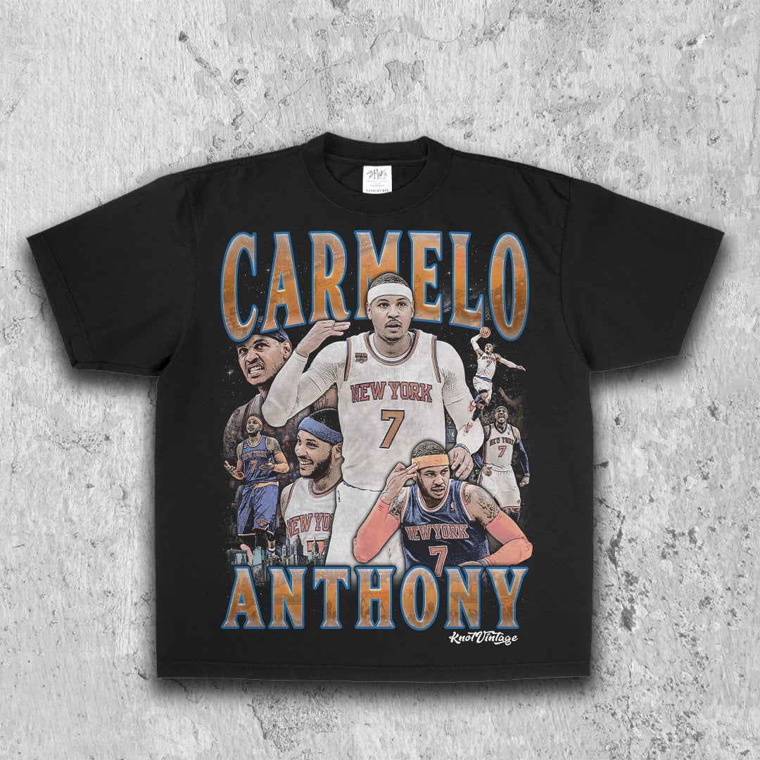 Carmelo Anthony Knicks Tee KnotVintage T Shirt Unisex, Color: Forest ...