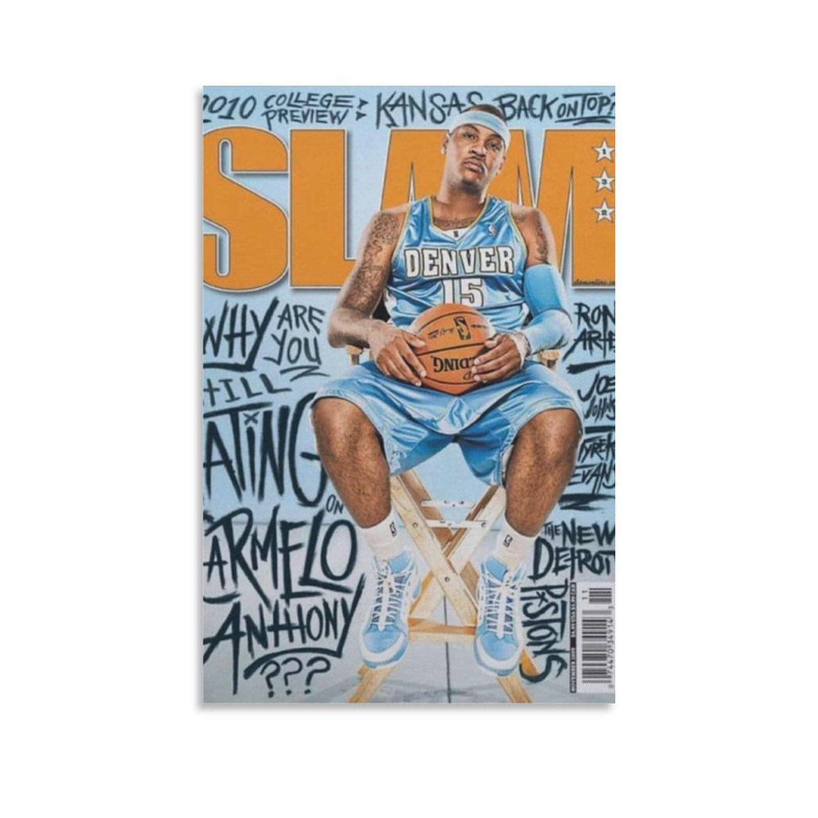 Carmelo Anthony Poster Canvas Poster Wall Art Poster Gifts Bedroom ...