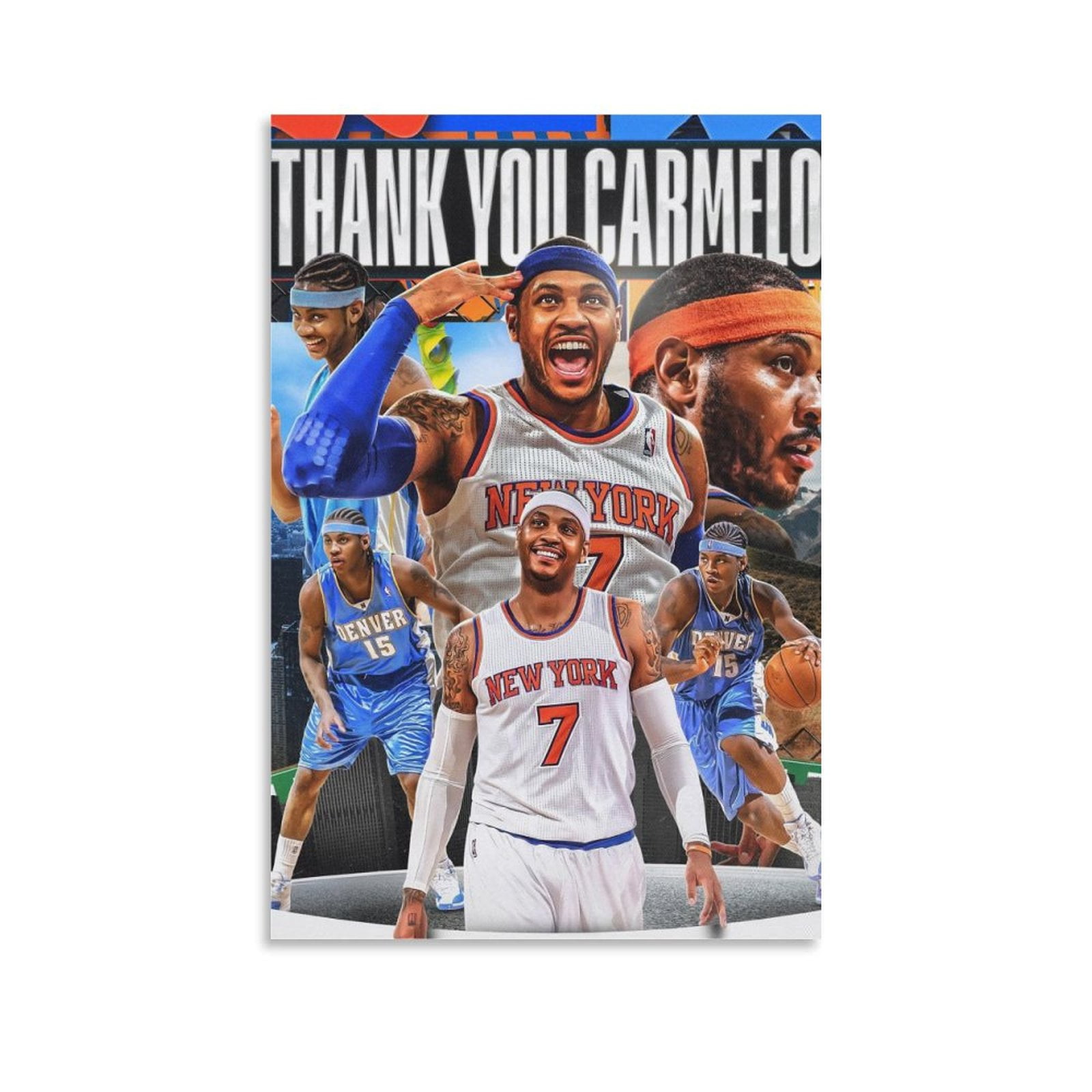 Carmelo Anthony Poster Picture Print Wall Art Poster Painting Canvas ...
