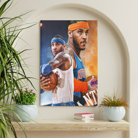 Carmelo and Anthony Canvas Print - Vertical（8"x12"） - Walmart.com