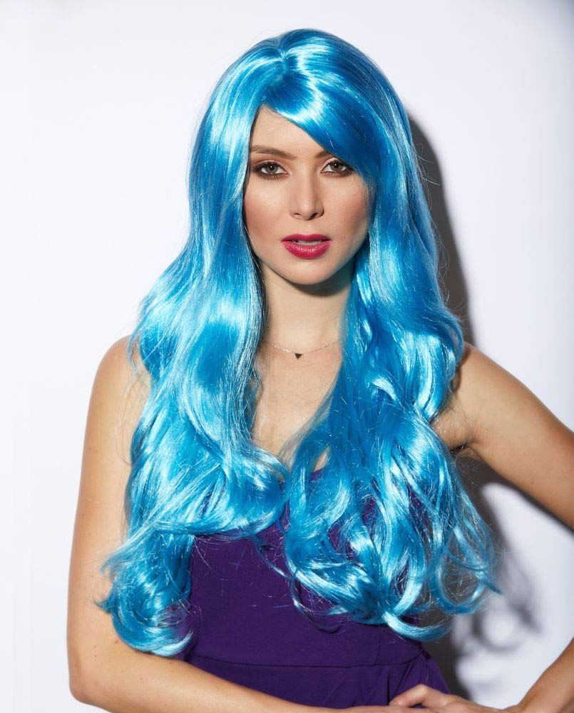 Carmen Blush Wig Color Cool Blue - Sepia Wigs 26" Silky Smooth Long ...