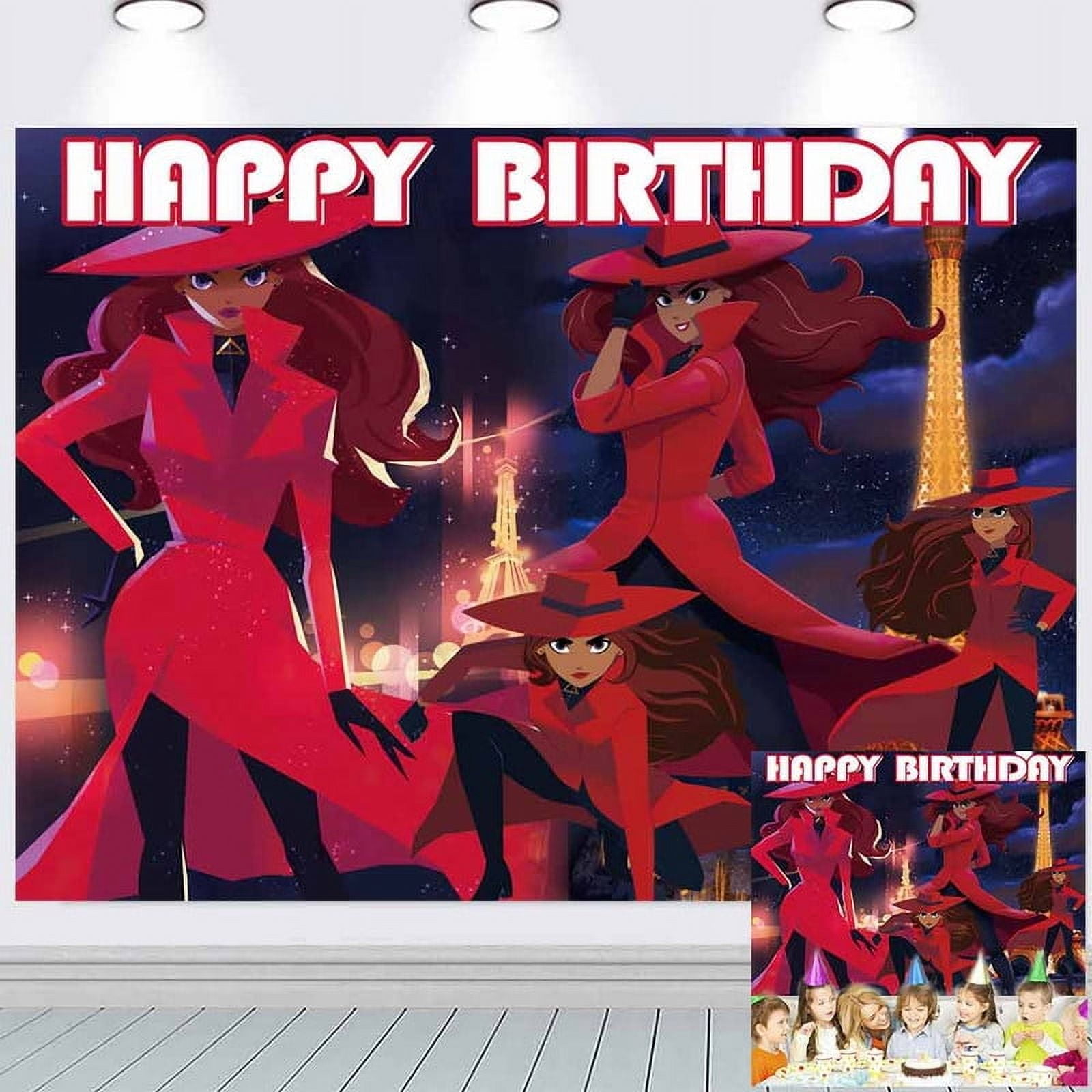 Carmen Sandiego Backdrop Banner Party Supplies Post Birthday ...
