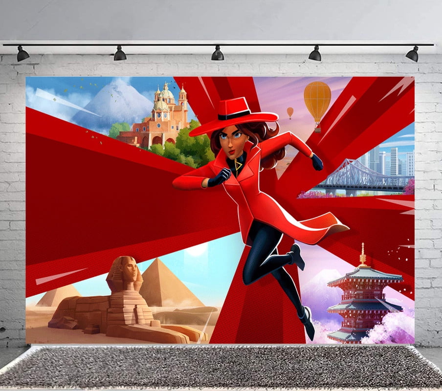 Carmen Sandiego Backdrop Banner Party Supplies Poster Movie Theme ...