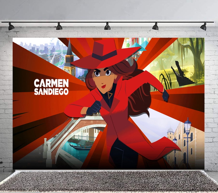 Carmen Sandiego Backdrop Banner Party Supplies Poster Movie Theme ...