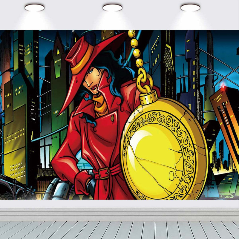 Carmen Sandiego Party Supplies Background Backdrop Taspestry Banner ...