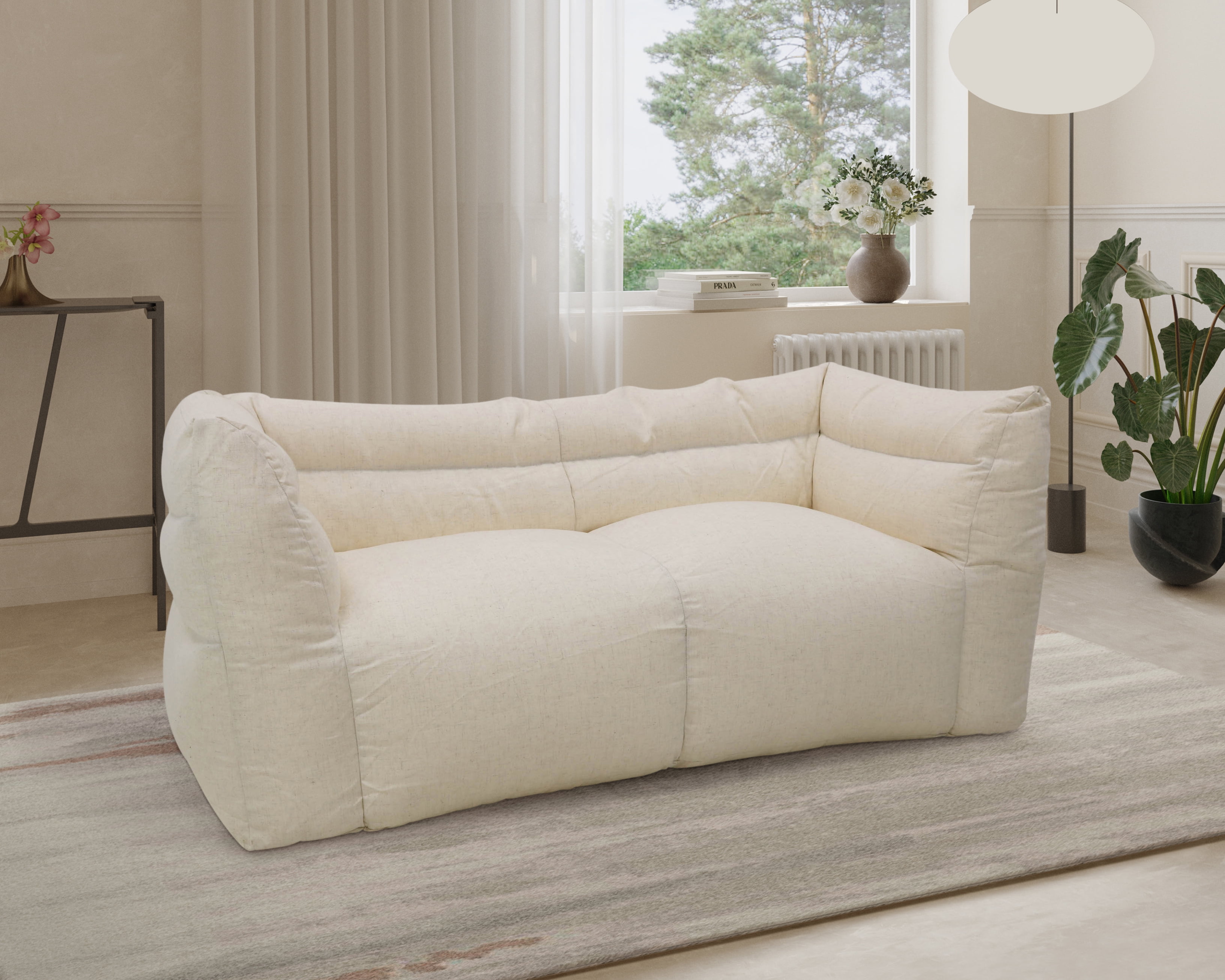 Overman Carmen Soft Filled Sofa - Modern Design Compact Size - Walmart.com